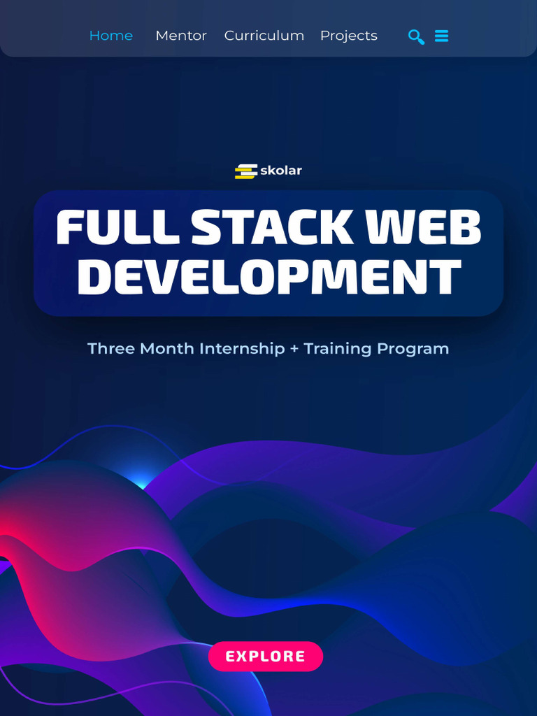 Full Stack Web Development - SKOLAR Training Curriculum | PDF