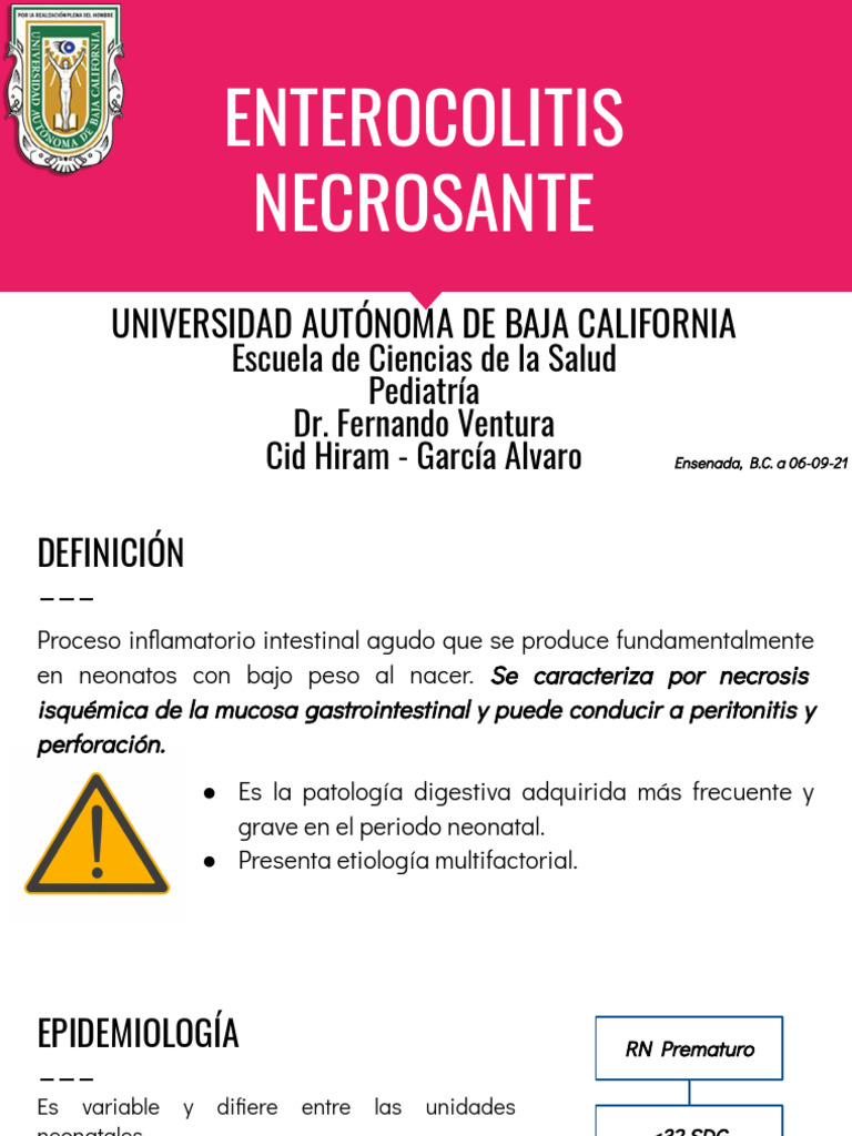 Enterocolitis Necrosante | PDF | Diarrea | Septicemia