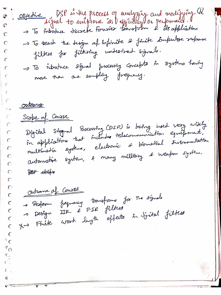 DSP Notes | PDF