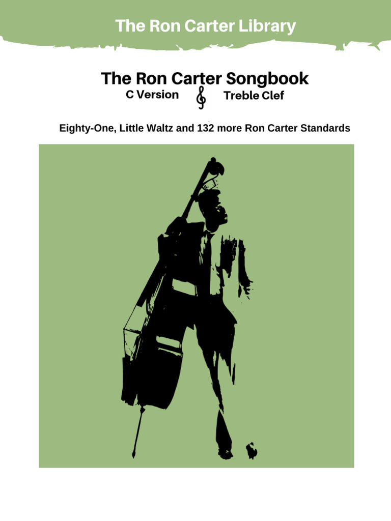 Ron Carter Songbook Treble Clef | PDF