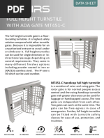 Full Height Turnstile Installation Guide | PDF | Access Control | Menu ...