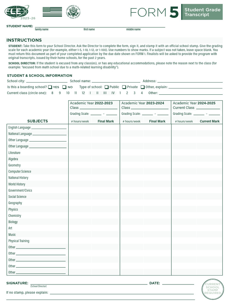 Student Grade Transcript-5 | PDF | Mathematics