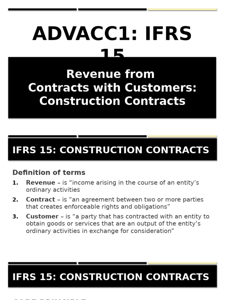 ADVACC1 IFRS 15 Part 1 Five Step Model Framework | PDF | Depreciation ...