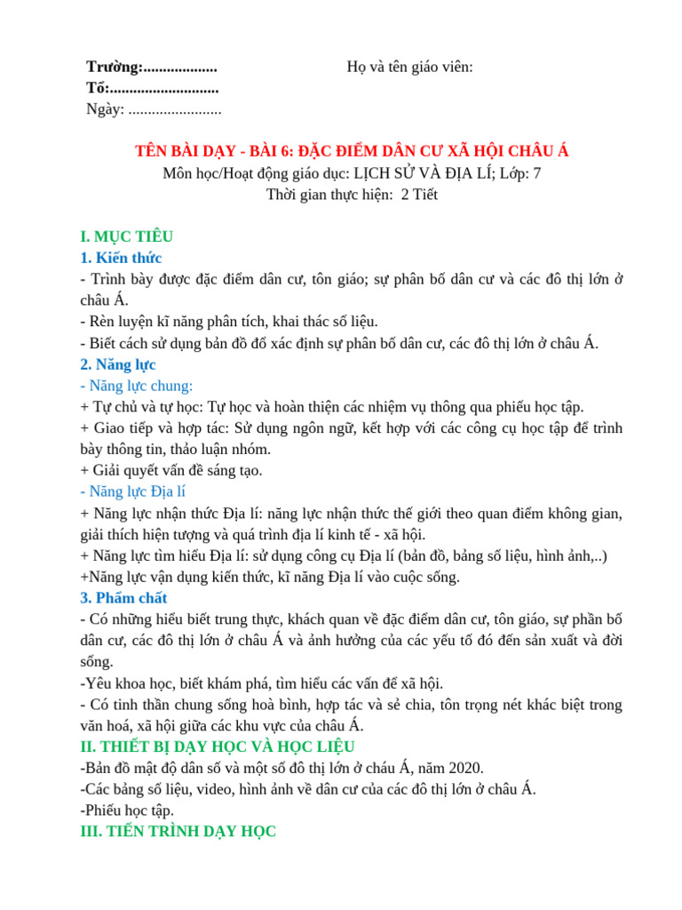 Bai 6-Dia 7-CTST | PDF