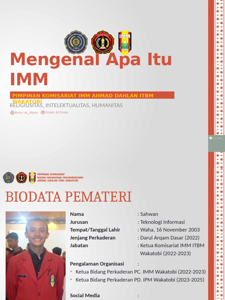 Mengenal Apa Itu IMM | PDF