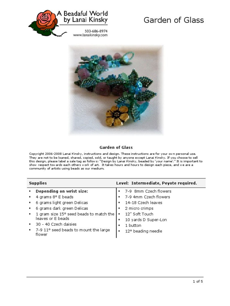 Peyote Leaves | Download Free PDF | Bead | Crafts