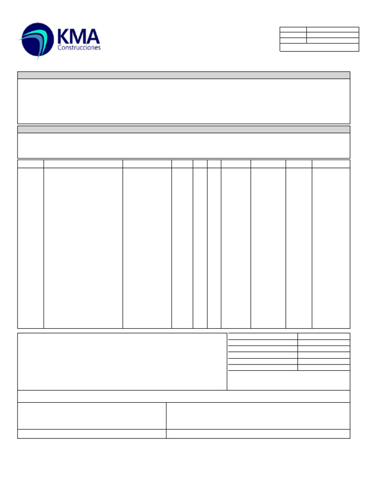 Kma Construcciones S.A.S.: Página 1 de 1 | PDF | Industrias de servicio