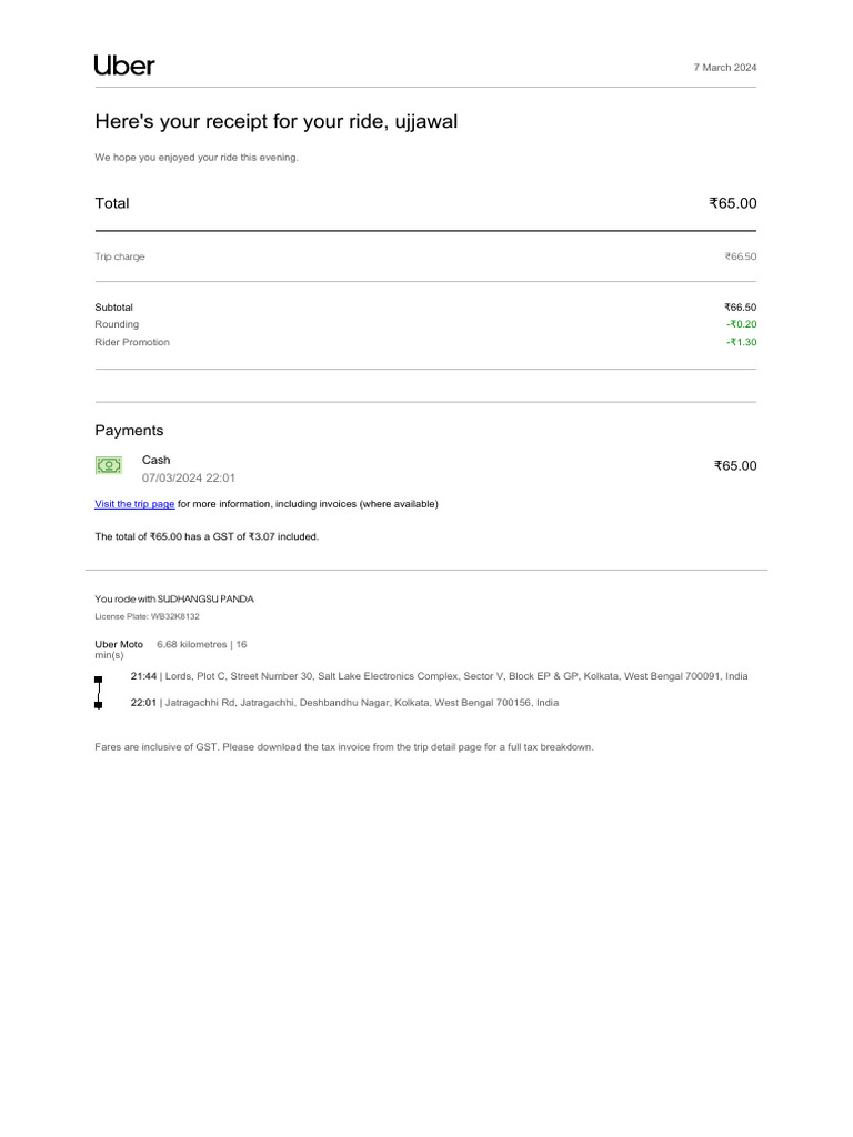 Uber Moto 07032024 | PDF