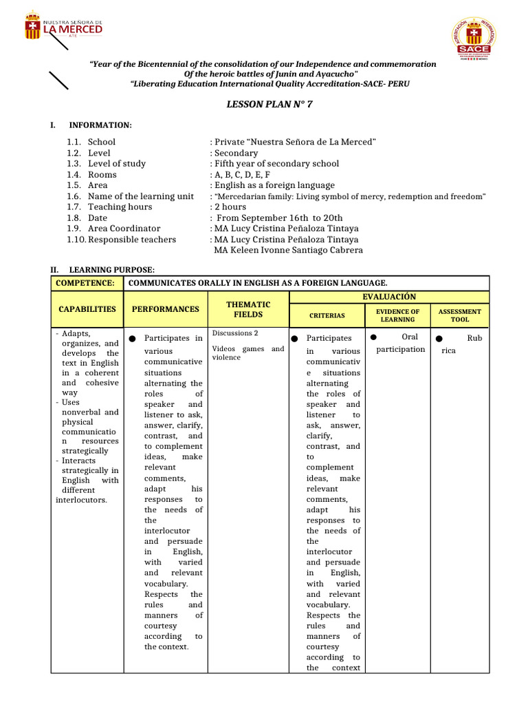 Lesson Plan 7 | PDF | Educational Technology | Learning