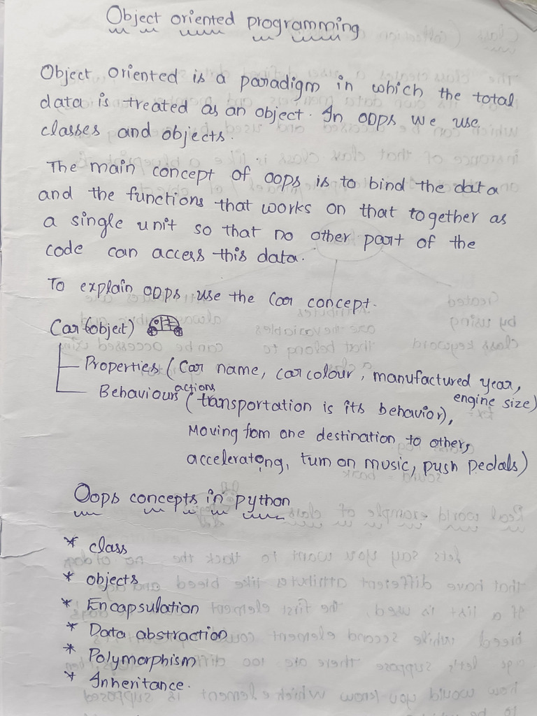 Object Oriented Programming OOP Through Python 1727438199 | PDF