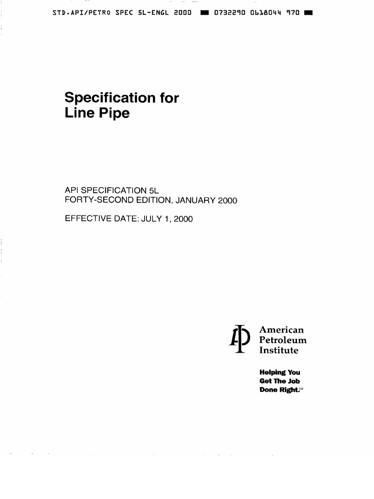API SPEC 5L | PDF