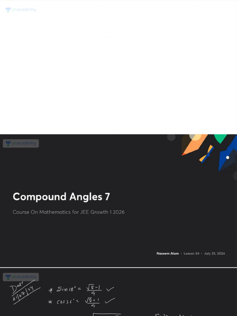 Compound Angles 7 With Anno 1723710126351 | PDF
