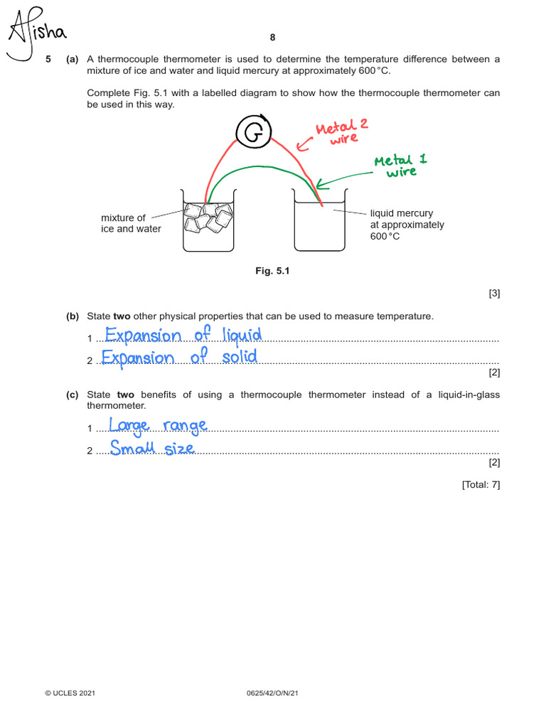 Thermocouple Thermometer Diagram Guide | PDF | Thermometer | Heat