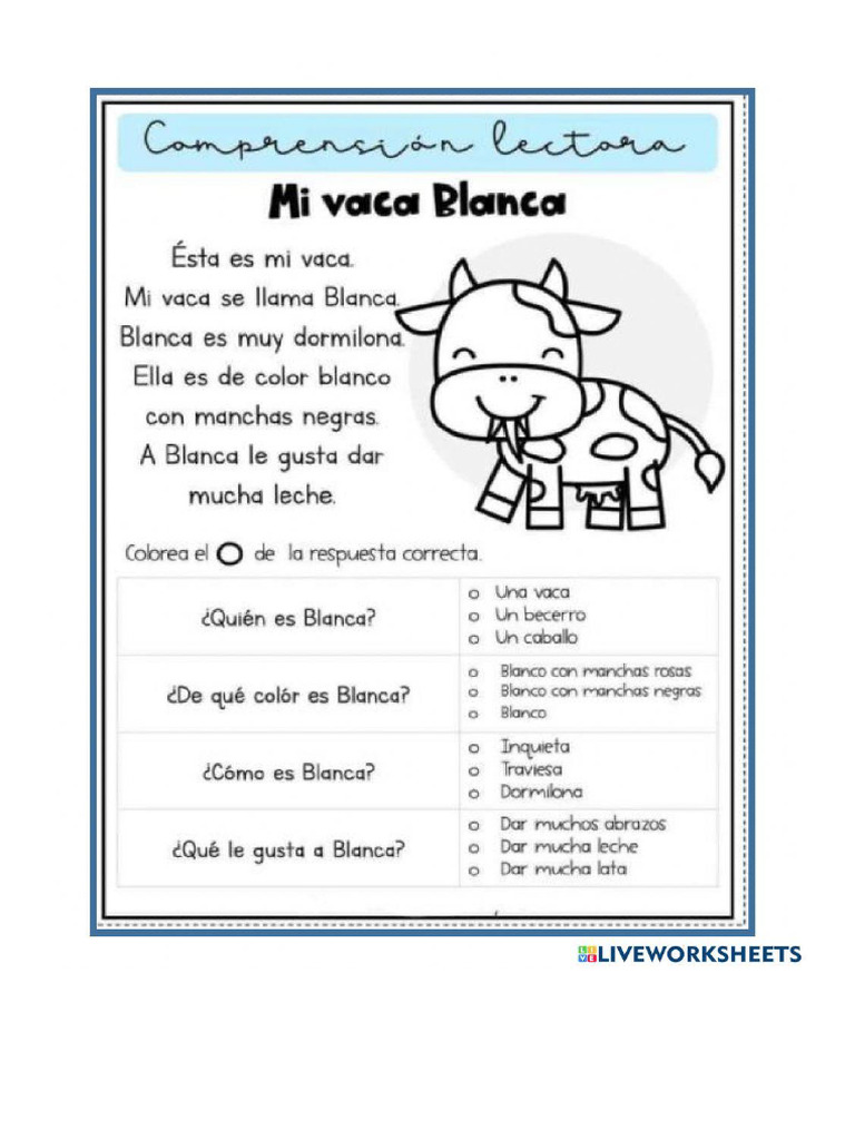 Mi Vaca Blanca | PDF