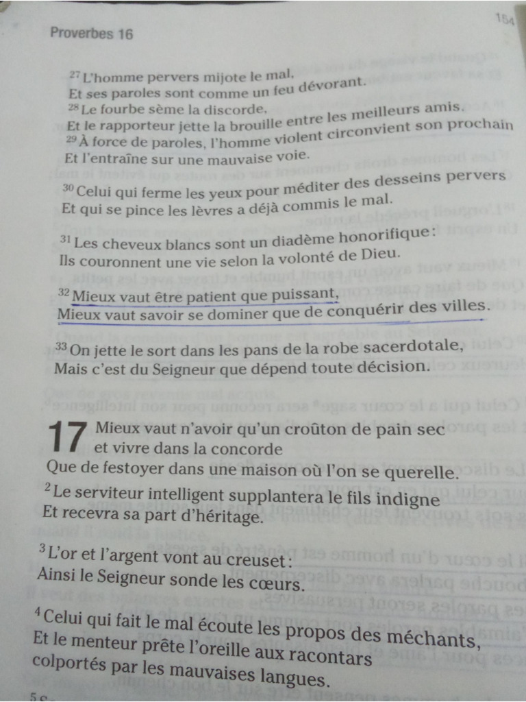 PDF - Proverbes 16 | PDF