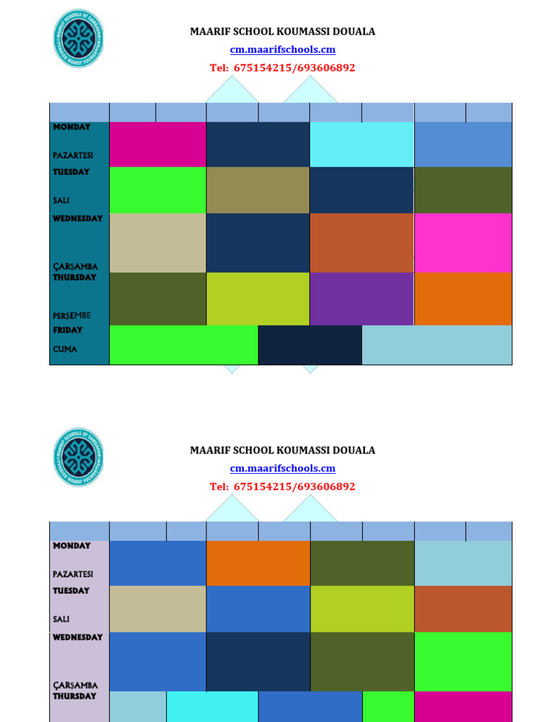 General Timetable 2024-2025 Academic Year-1 | PDF | Observation | Inquiry