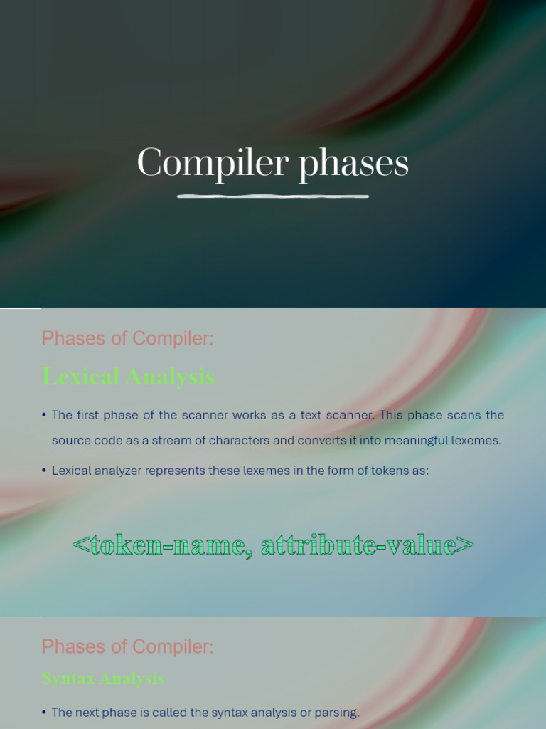 CT - Lecture 2 | PDF | Parsing | Compiler