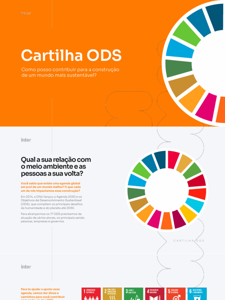 Cartilha ODS Inter v3 | PDF | Sustentabilidade | Aplicativo para celular