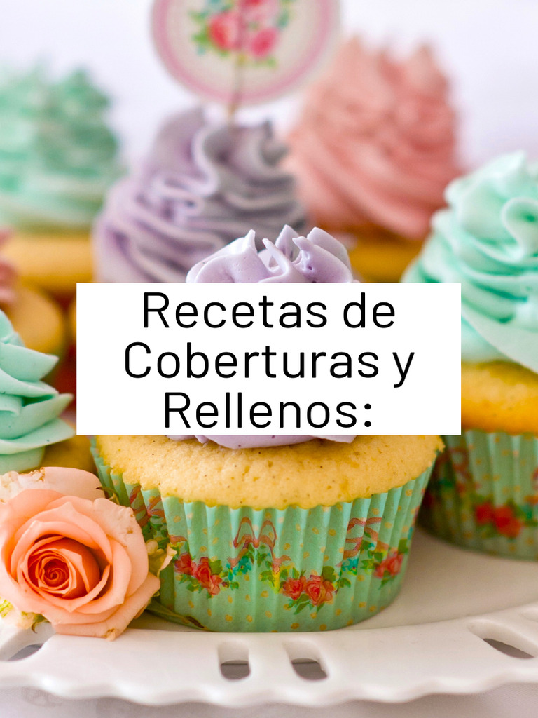 Recetas Coberturas y Rellenos | PDF | Postres | Magdalena