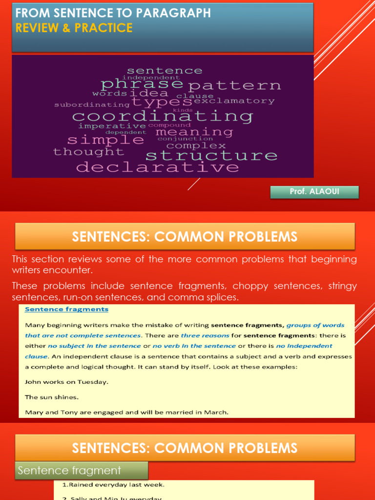From Sentence To Paragraph PRACTICE | PDF | Language Mechanics ...