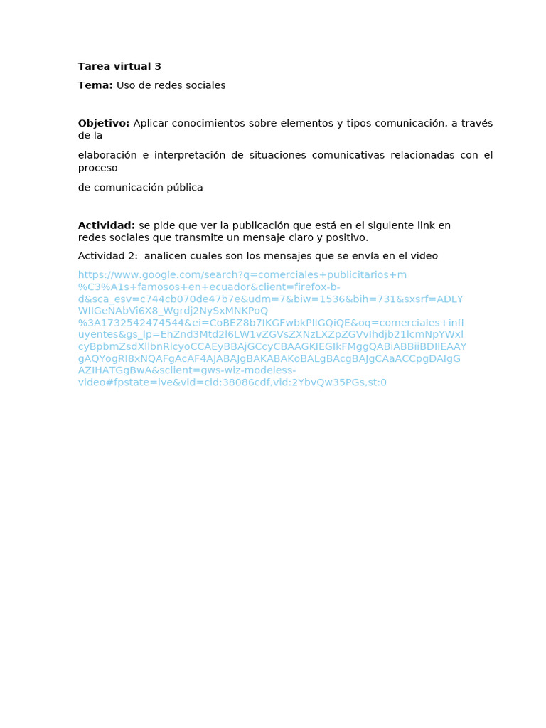 Tarea Virtual 3 | PDF