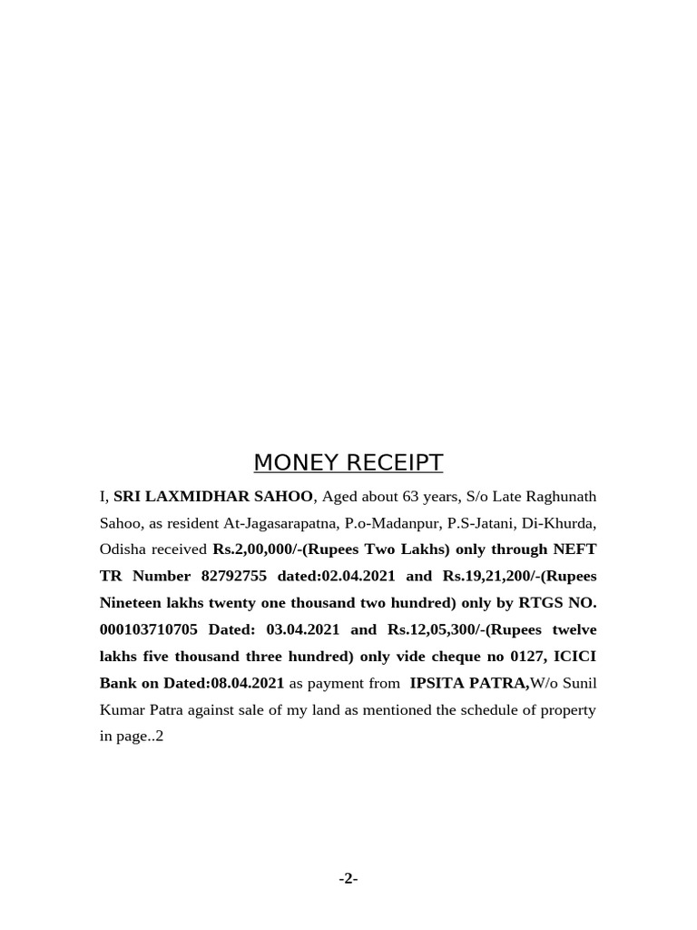 Money Receipt6 | PDF