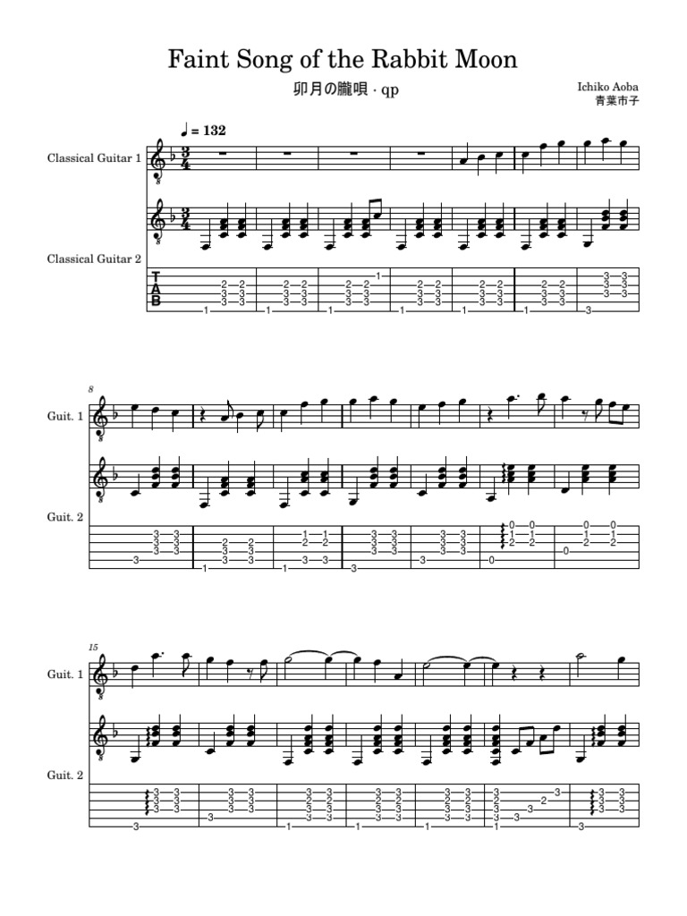 Faint Song of The Rabbit Moon | PDF