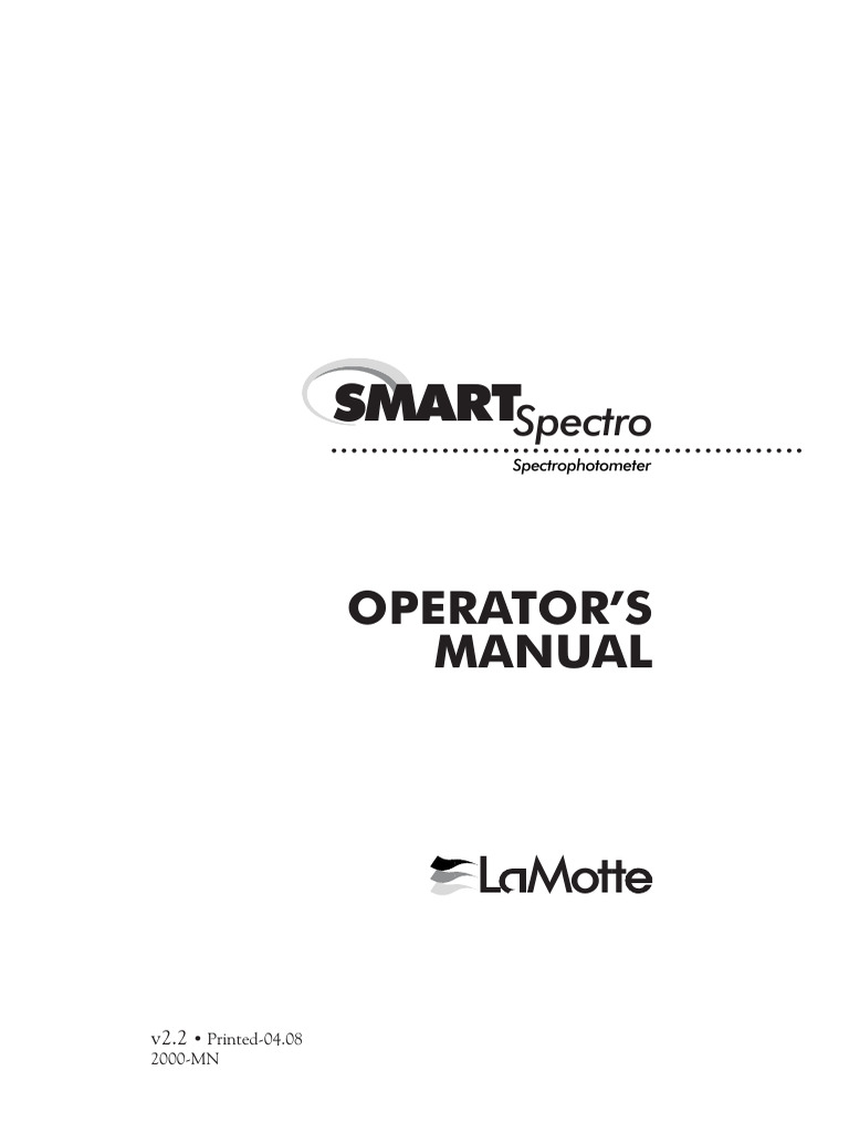 smart_spectro | PDF | Detection Limit | Spectrophotometry