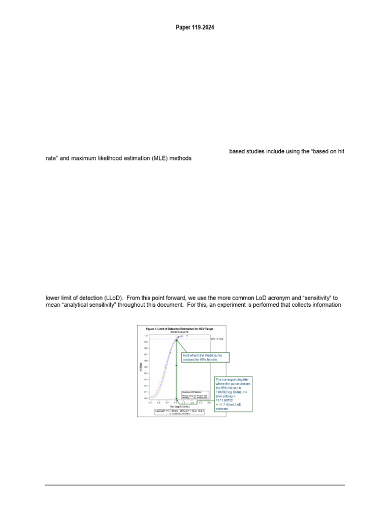 LoD Estimation Methods FINAL 29Jul2024A | PDF | Estimator | Estimation ...