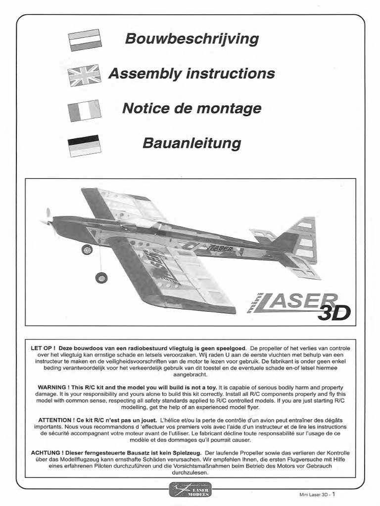 Mini Laser 3D Oz11292 Instructions | PDF