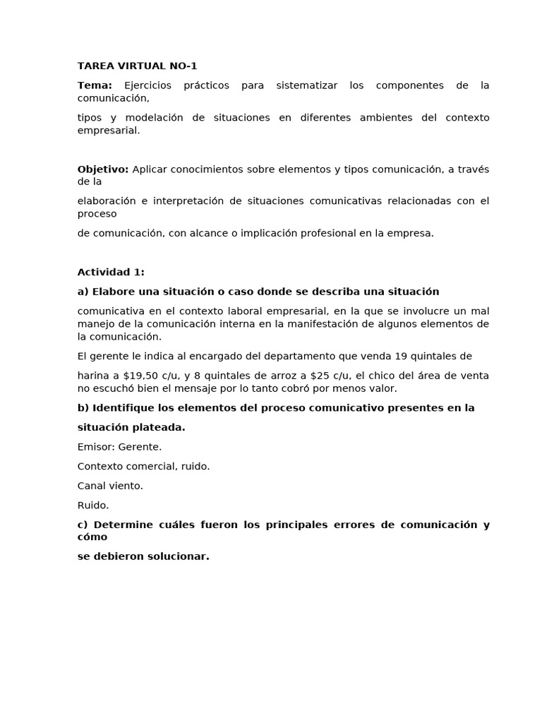 Tarea Virtual 1 | PDF