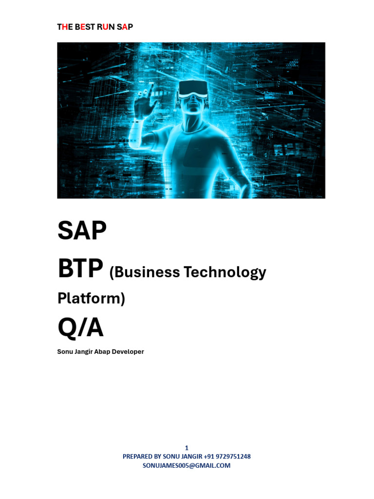 BTP Concepts Q A 1732623151 | PDF | Cloud Computing | Databases