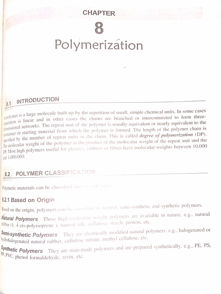 Polimerization | PDF