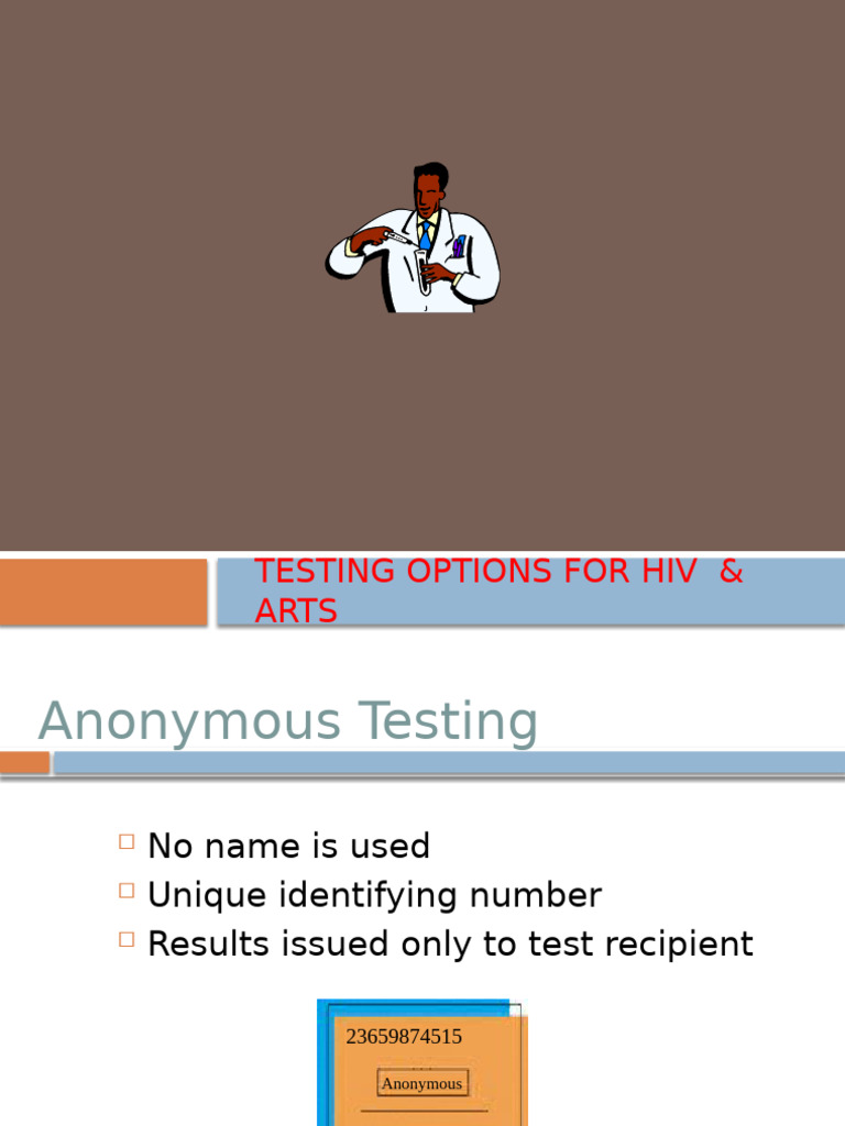 HIV Testing & ART Treatment Guide | PDF | Management Of Hiv/Aids | Hiv