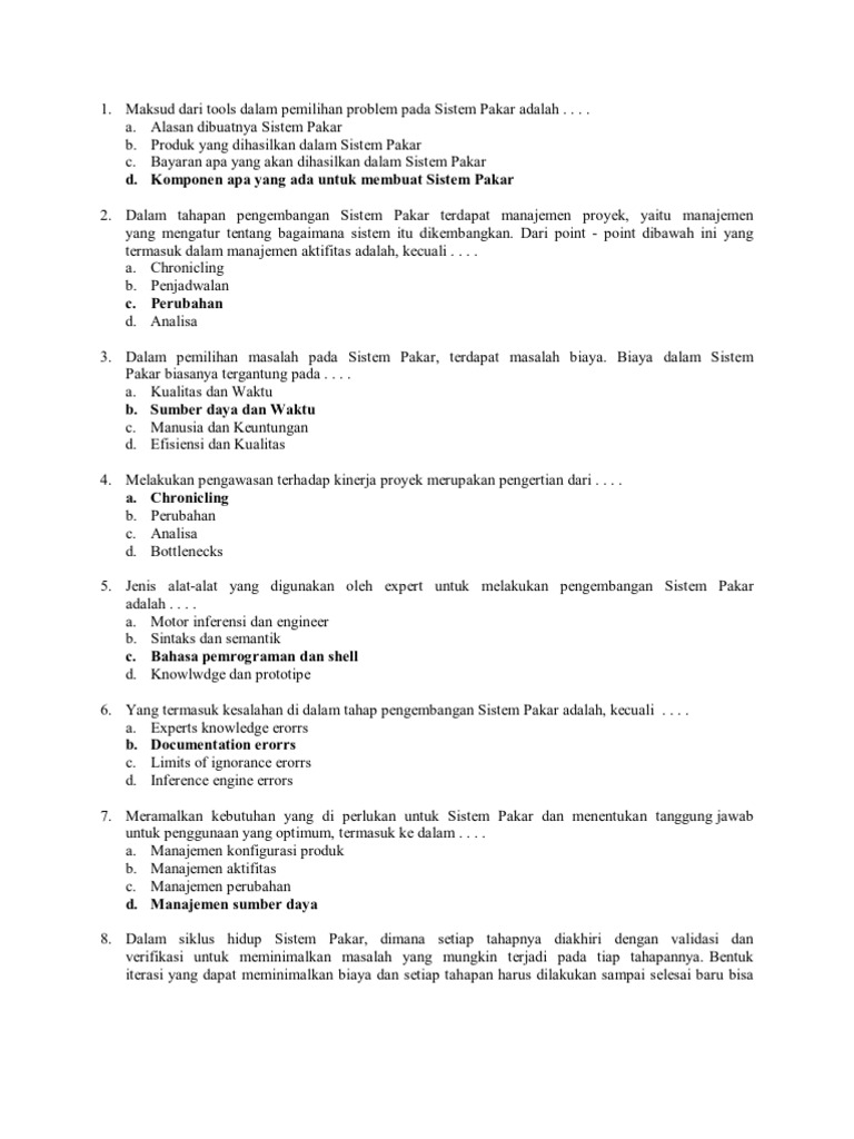 Soal Uas SBP | PDF