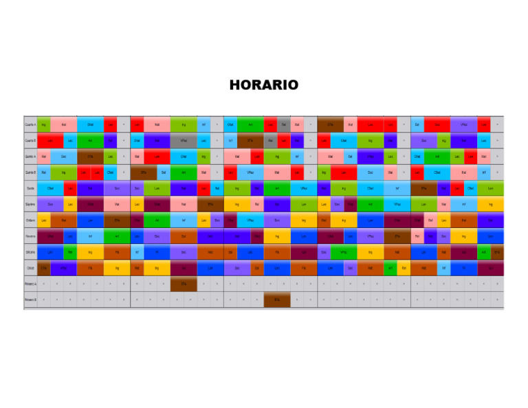 Horario Junio de 2024 Todo | PDF