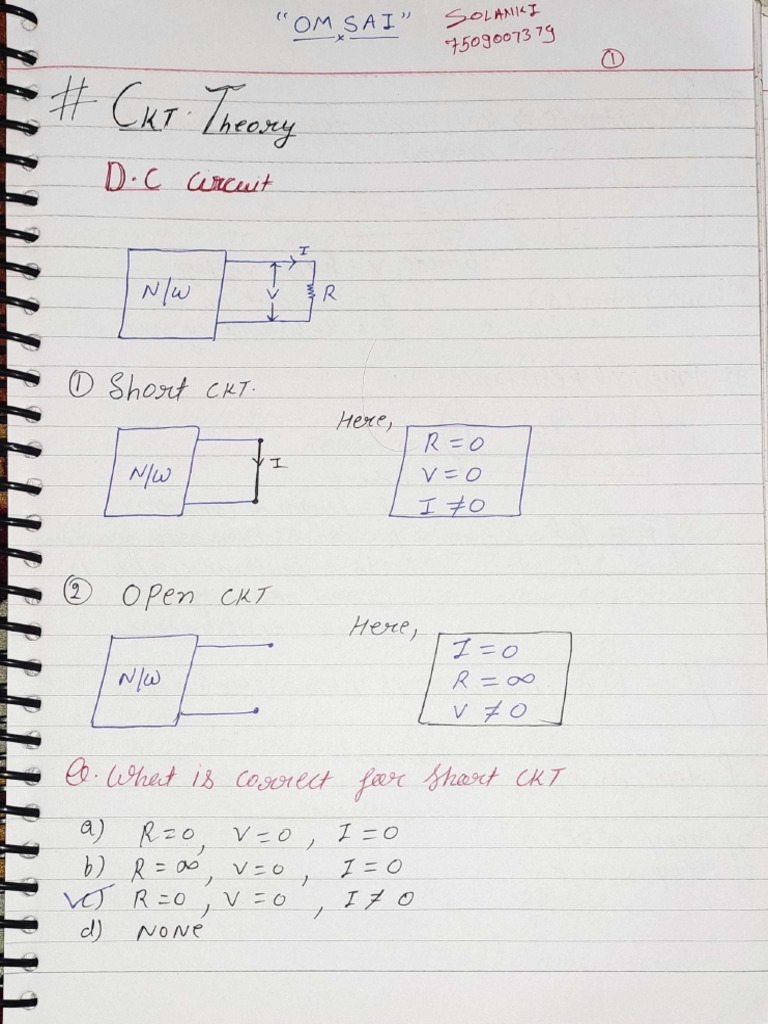 Basic Dc Circuit Theory Pdf