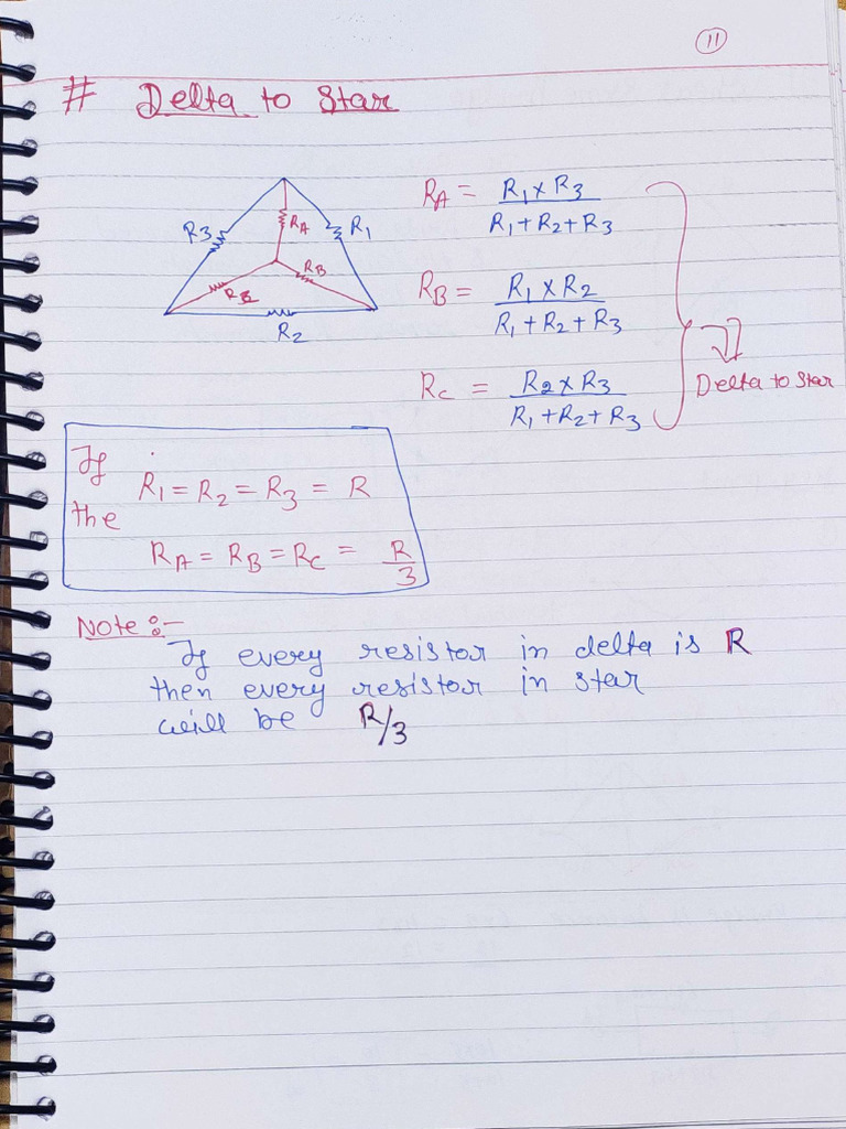 Delta To Star DC Circuit Theory | PDF