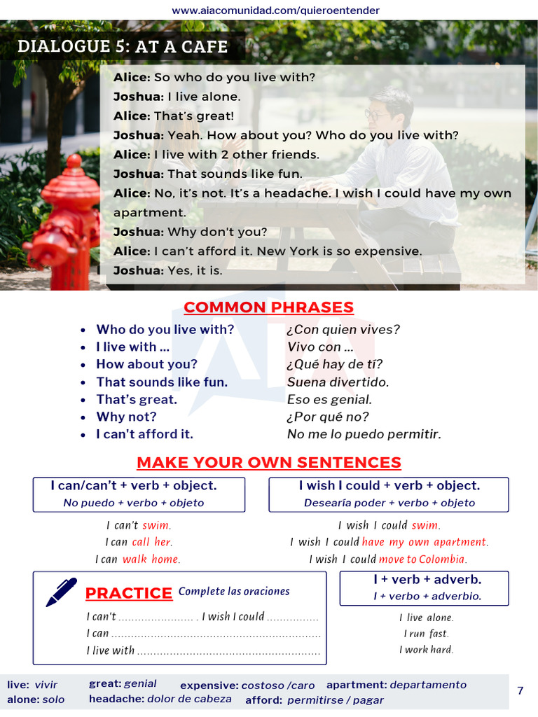 Dialogue 5 | PDF | Syntax | Grammar