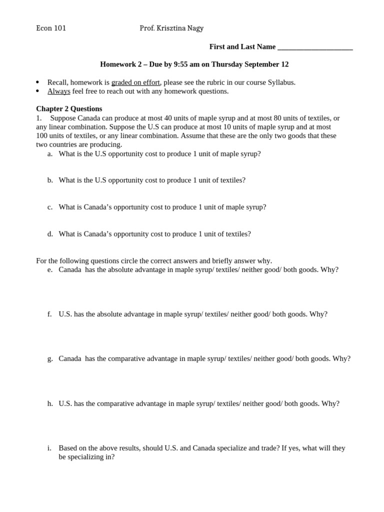 HW2 - CH 2 Math - v2 | PDF | Slope | Demand