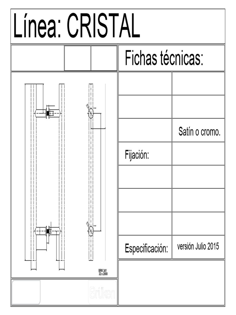 MX6598 - Jaladera 2000MM de Largo BRK 341 | PDF