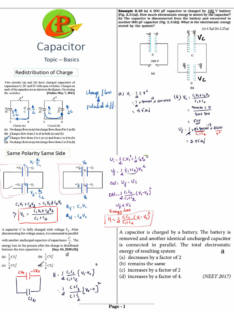 25 Lec 3 Capacitor Note | PDF