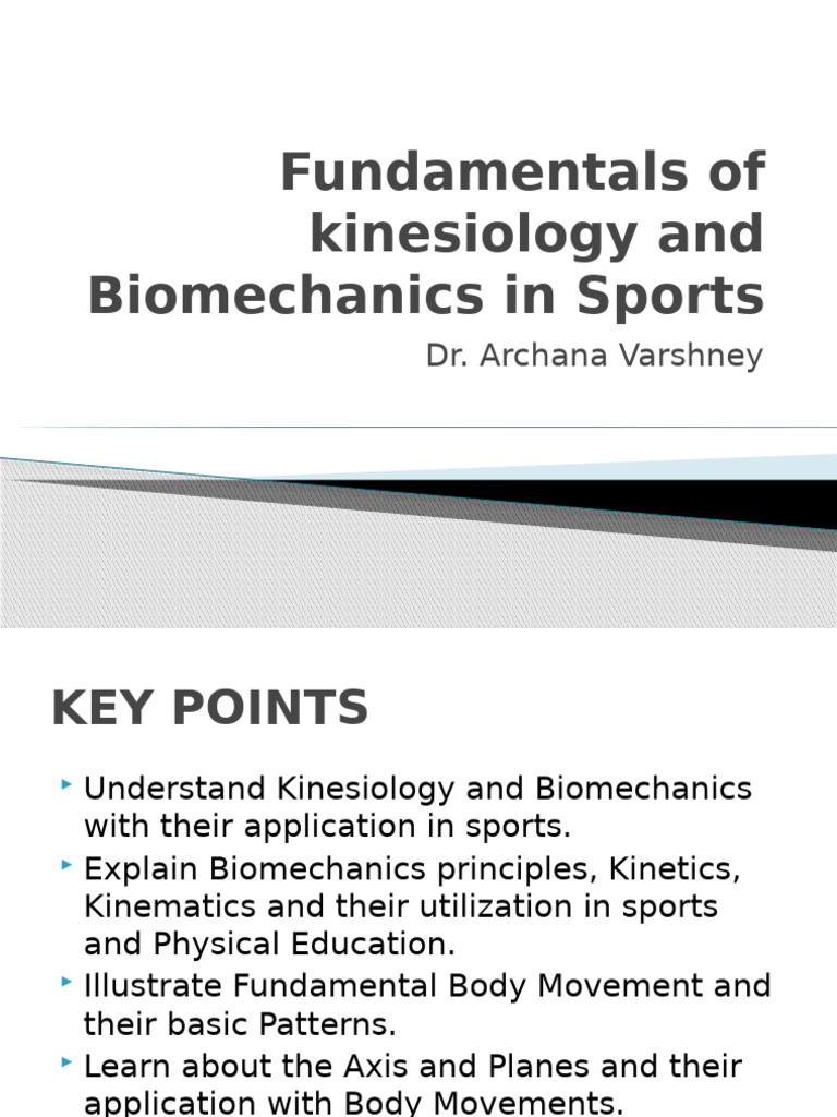 Fundamentals of Kinesiology and Biomechanics in Sports | PDF | Rotation Around A Fixed Axis ...