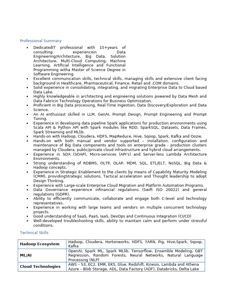Srikanth | PDF | Apache Spark | Machine Learning