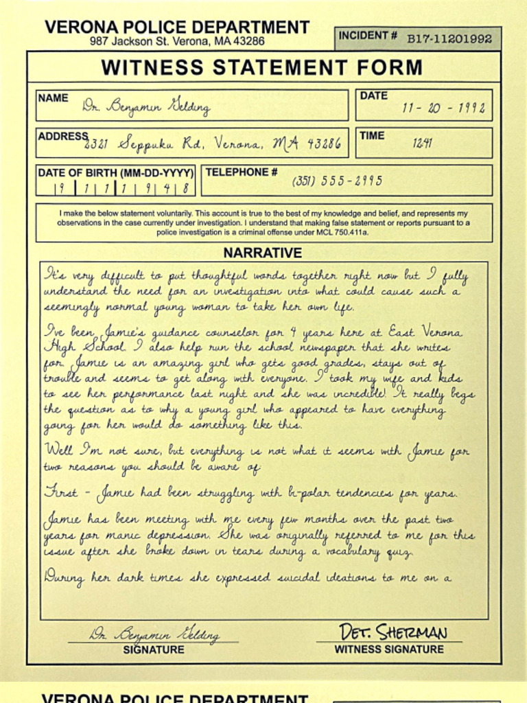 Jaimi Banks - Witness Statement Dr. Benjamin Gelding | PDF