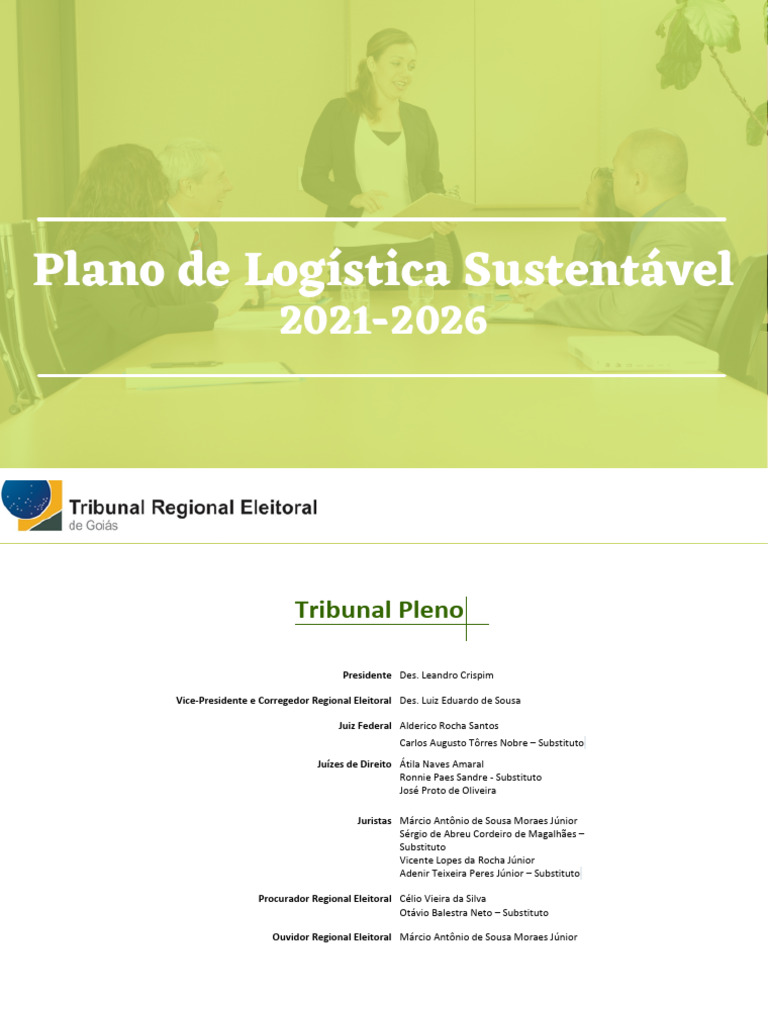 Plano De Logística Sustentável 2021 2026 Pdf Sustentabilidade