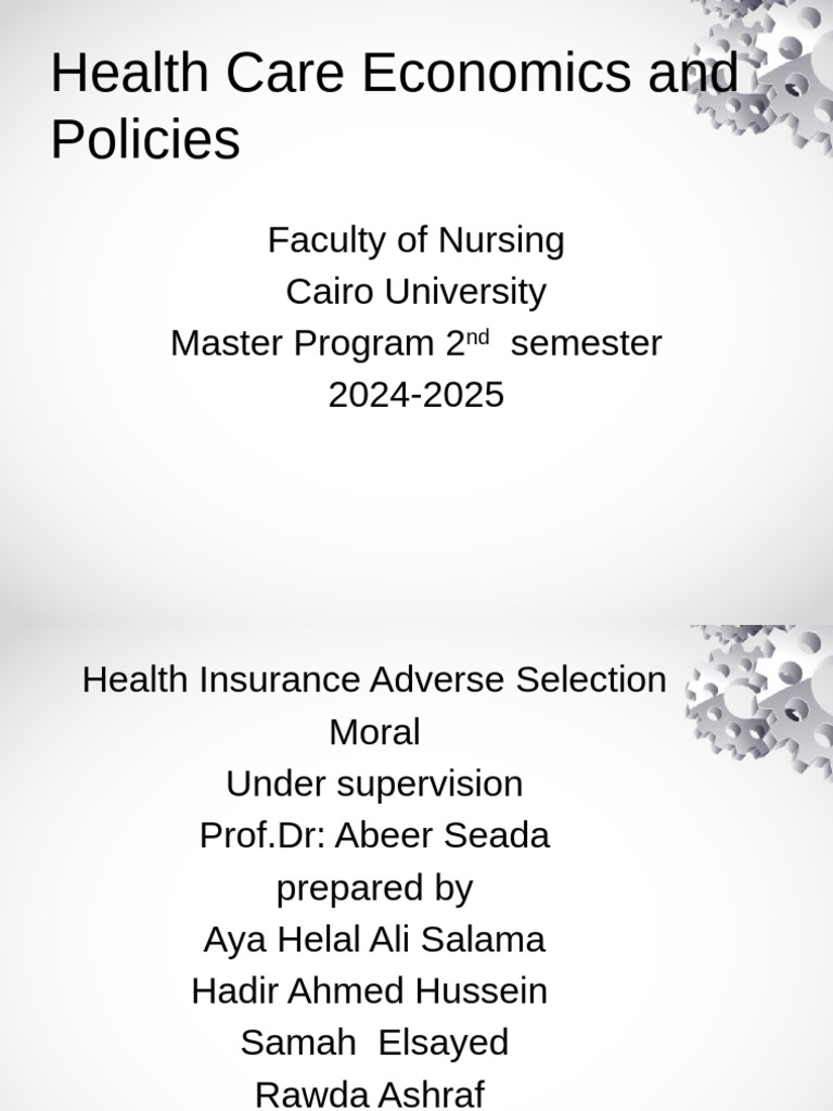 Health Insurance Adverse Selection Moral Hazard | PDF | Insurance ...