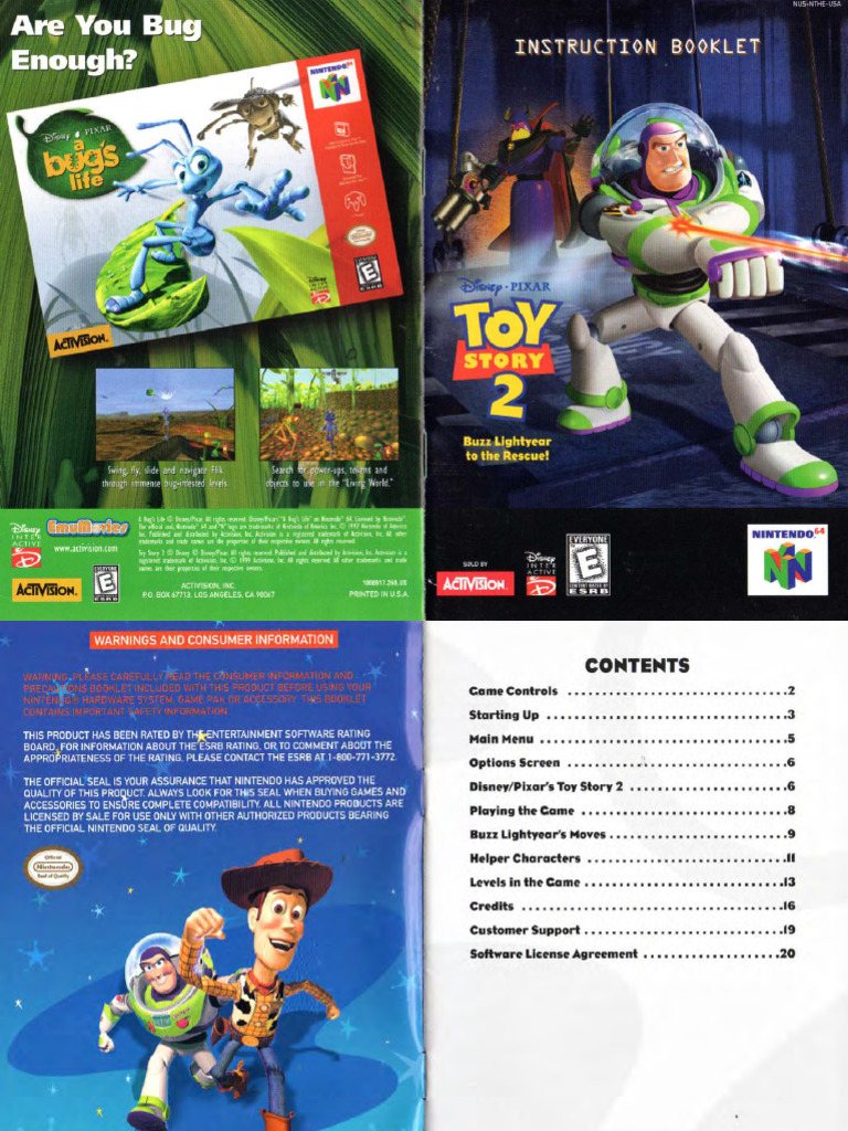 Toy Story 2 - Buzz Lightyear To The Rescue! (USA) (Rev 1) | PDF