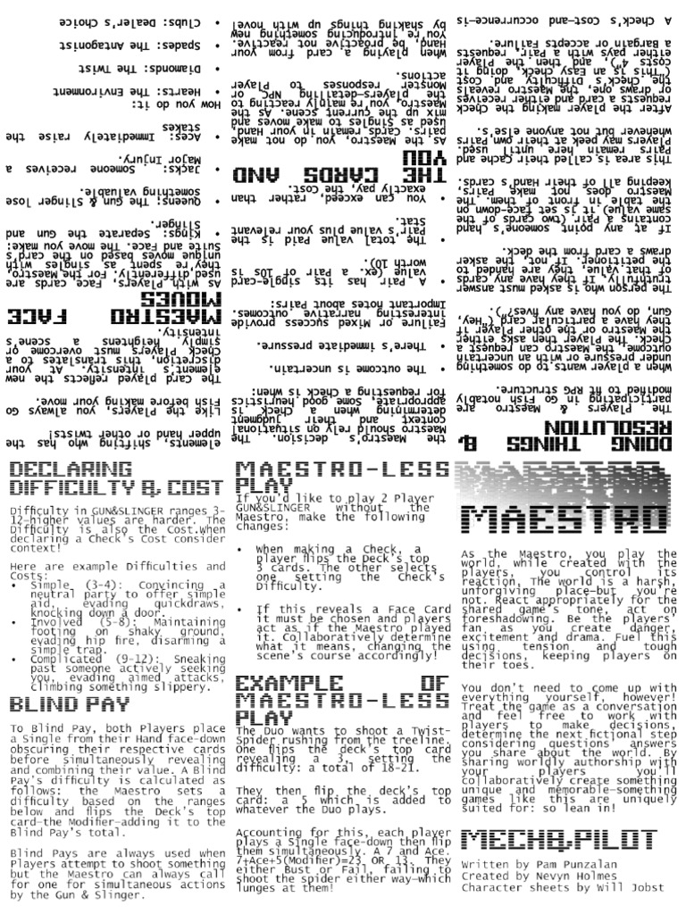 Maestro's Guide to RPG Check Mechanics | PDF | Board Games | Games Of ...