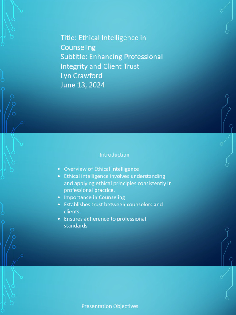 Ethical Intelligence & Self-Awareness | PDF | Occupational Burnout ...